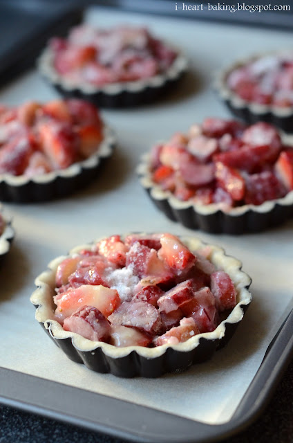 i heart baking!: strawberry rhubarb tartlets