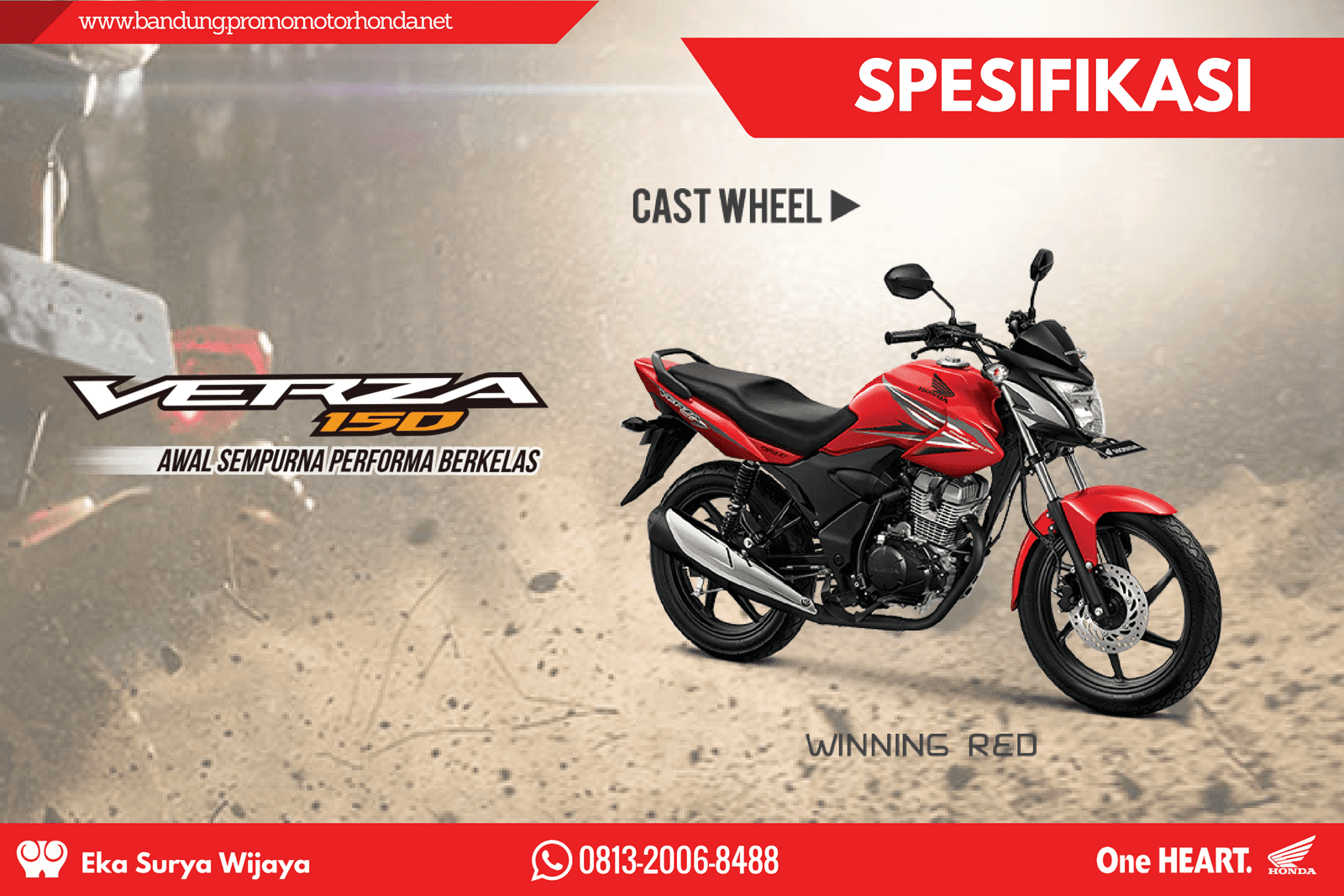 Spesifikasi Honda Verza 150 FI - Kredit Motor Honda Bandung