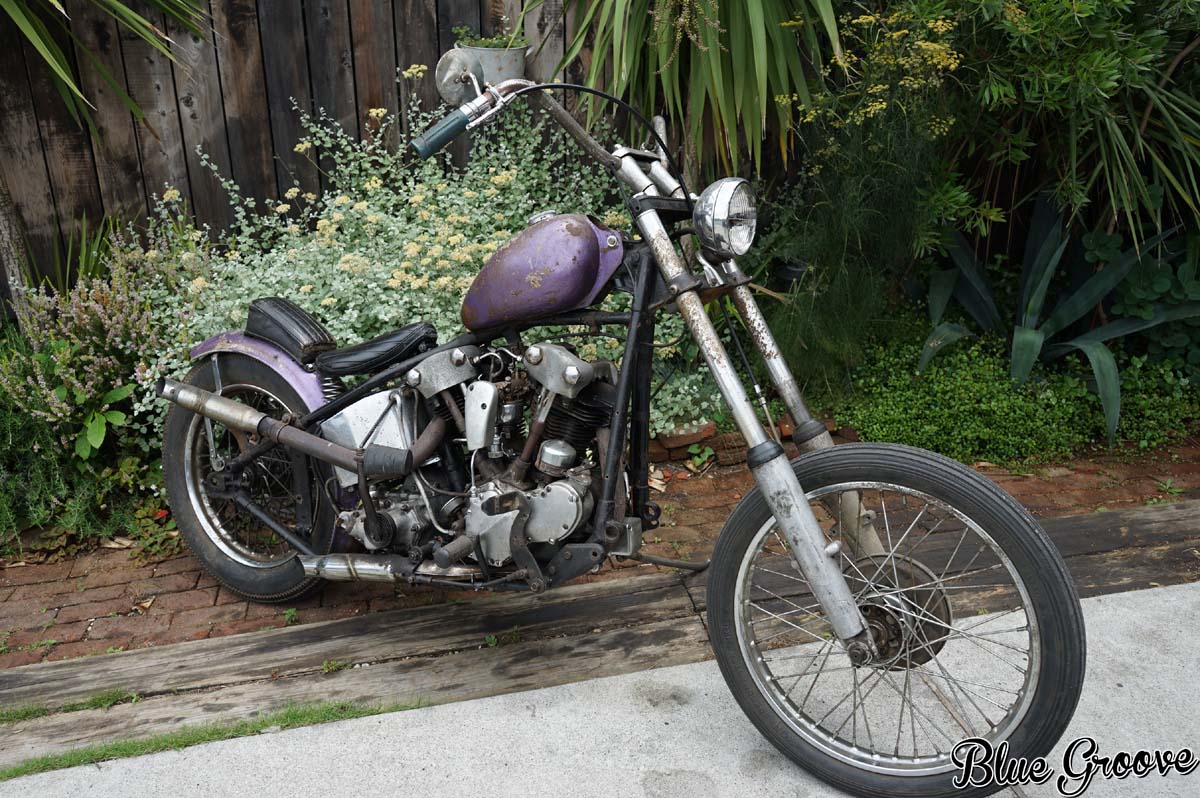 BLUE GROOVE SHOP BLOG: - SOLD - 38`Knucklehead Chopper `Purple Haze'