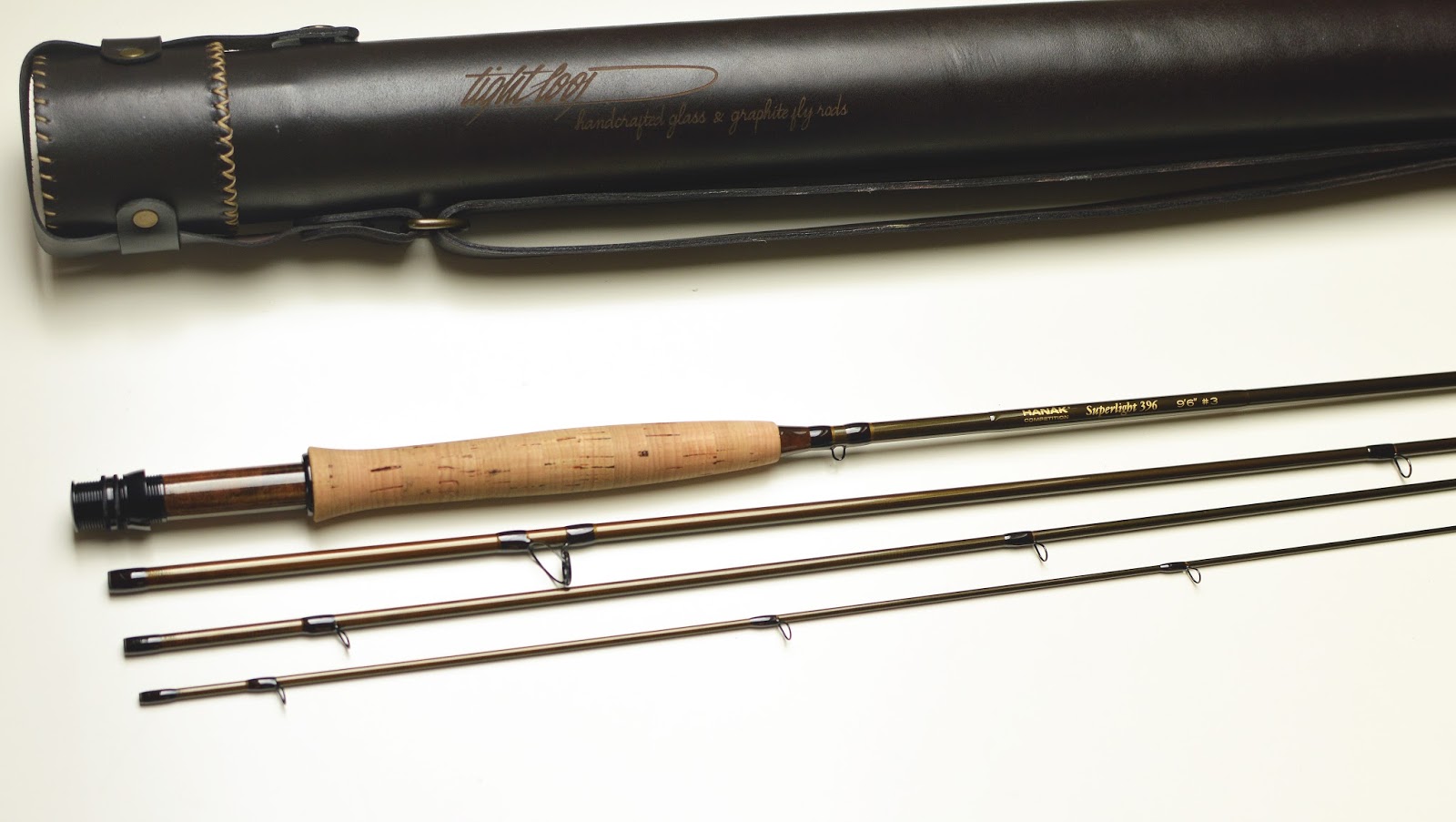 Handcrafted graphite and fiberglass fly rods: Hanak Competition 396