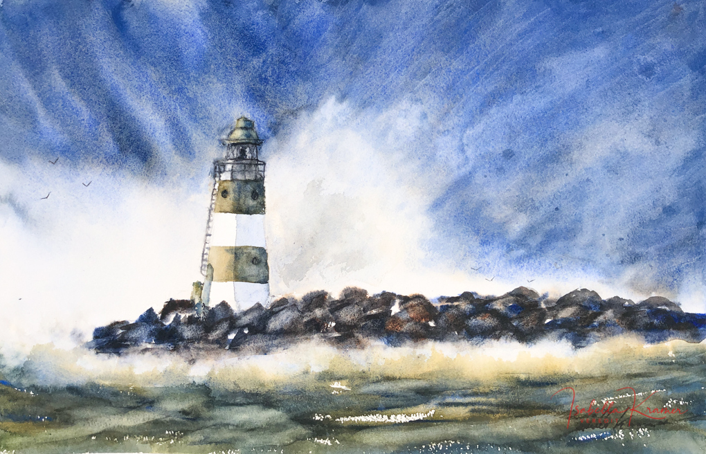 veredit - art©: A Lighthouse with a Splash