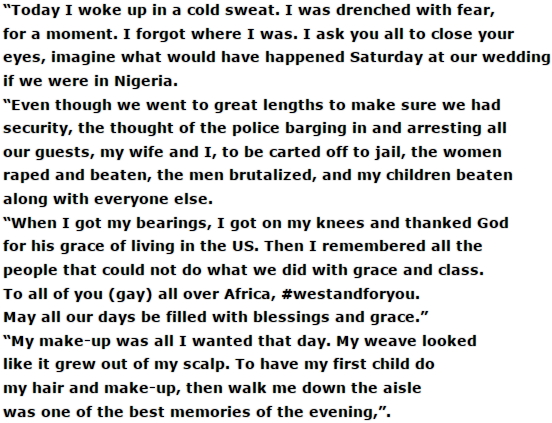 Photos: 53-Year-old Nigerian Lesbian Moji Solar Percy Marries American ...