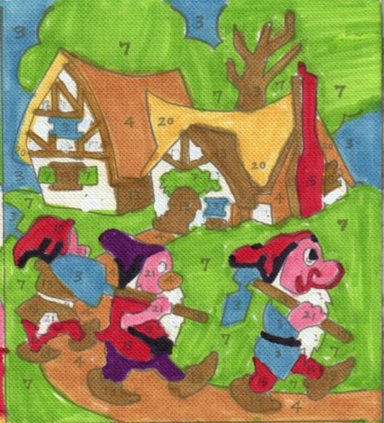 Filmic Light - Snow White Archive: Hasbro 'Snow White' Paint-By-Number Kits