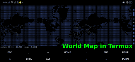 How to View World Map in Termux - MapSCII🗺