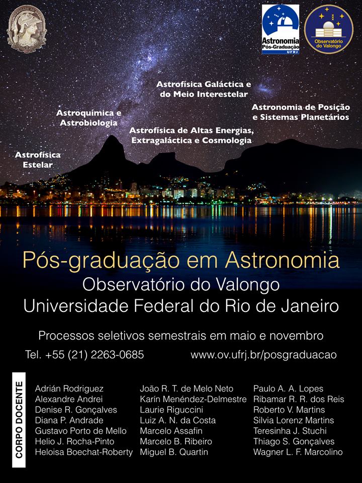 GæA Astronomia : Pós-graduação no Observatório do Valongo - Rio de ...
