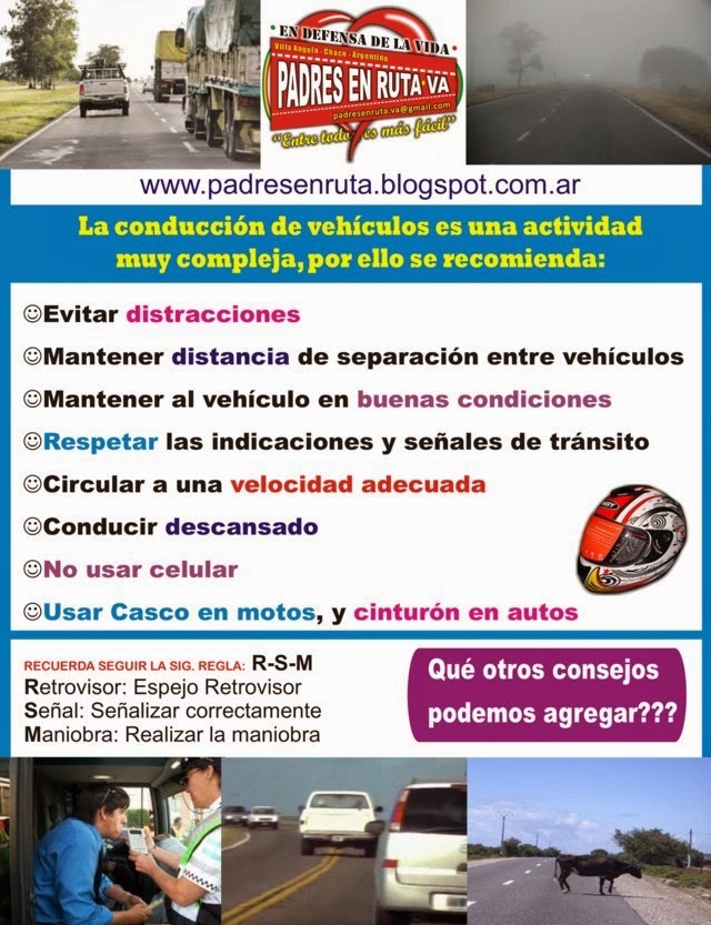 Consejos Viales - DIARIO VIAL PERVA