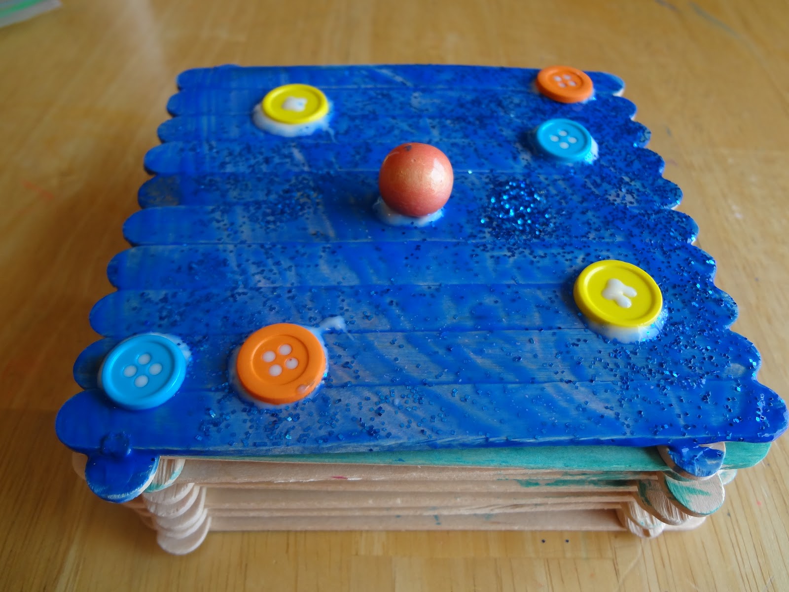 Sparkle and Splatter: Craft Stick Treasure Box