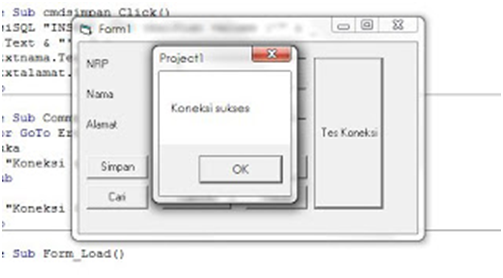 e - Tutorial: Cara Koneksi VB6 Ke Database SQL Server 2008