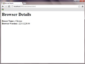 Java Code House: Detect client's browser details using servlet
