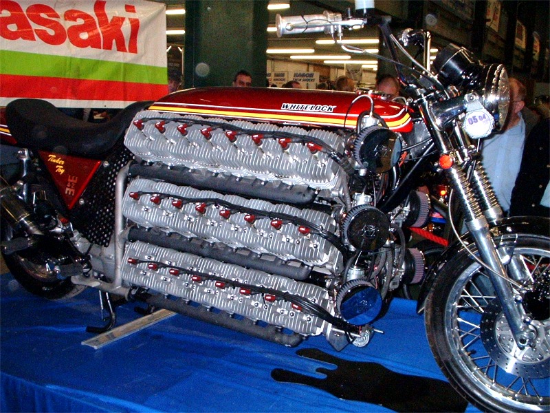 JustaCarGal: Kawasaki 48 Cylinder Bike