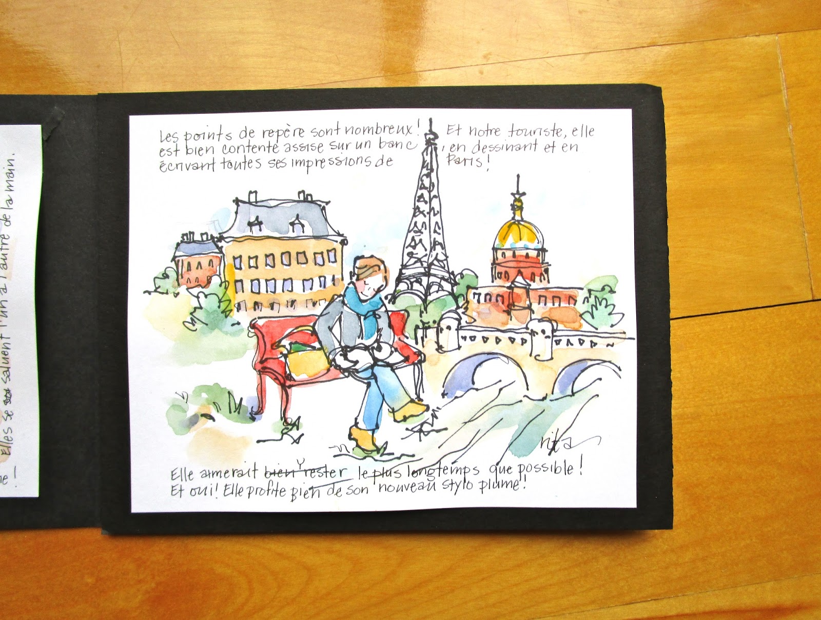 Sketchbook Wandering : Storyboard for French Homework: Le stylo plume