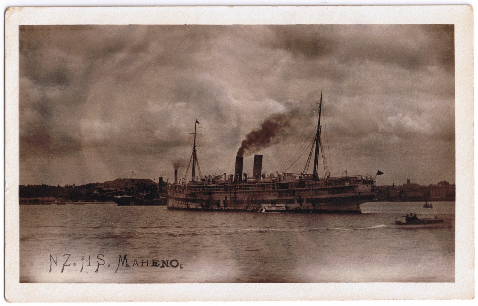 100 New Zealand First World War Postcards: NZ Hospital Ship Maheno