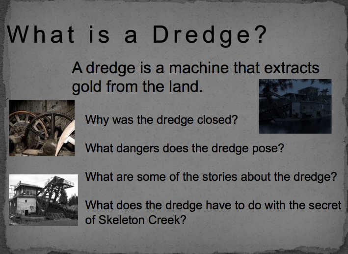 WOW writing: Skeleton Creek - The Dredge