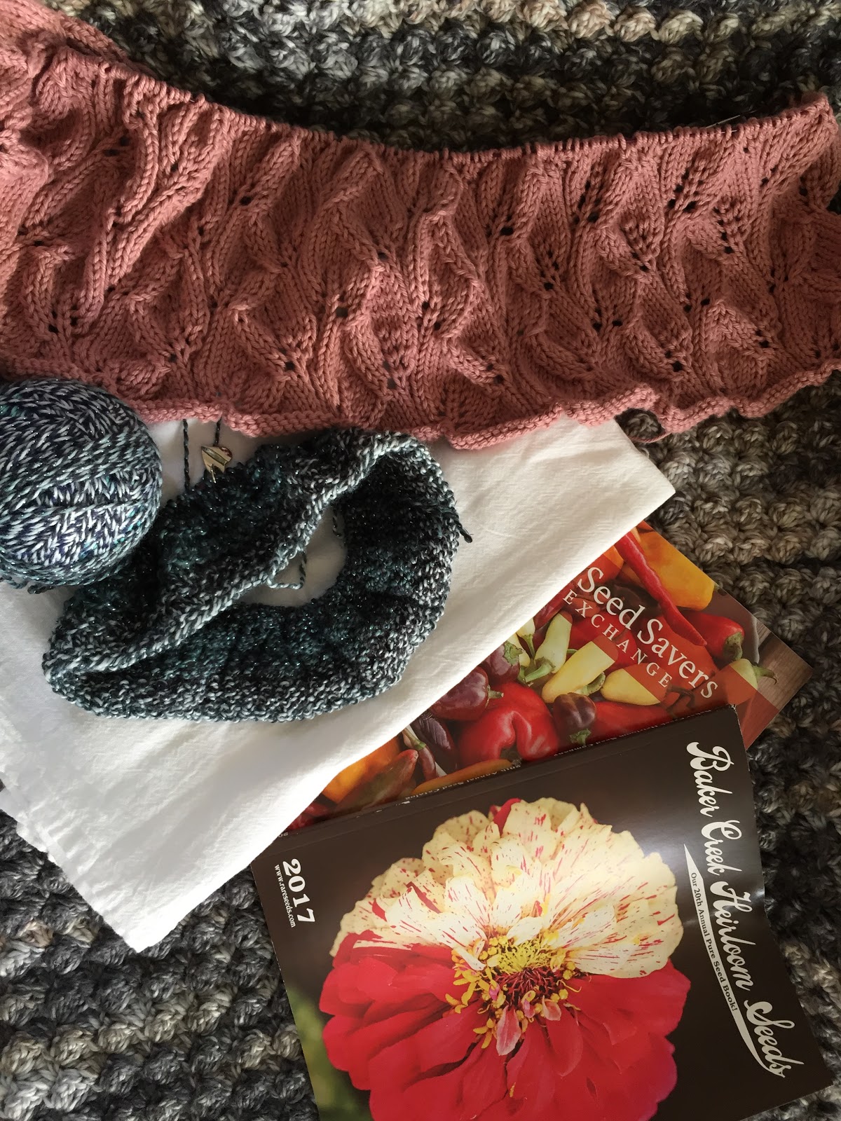 With Work In Hand: Yarn Along - Various Projects