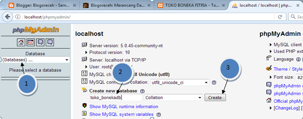Membuat Database Toko Online | Blogoreceh