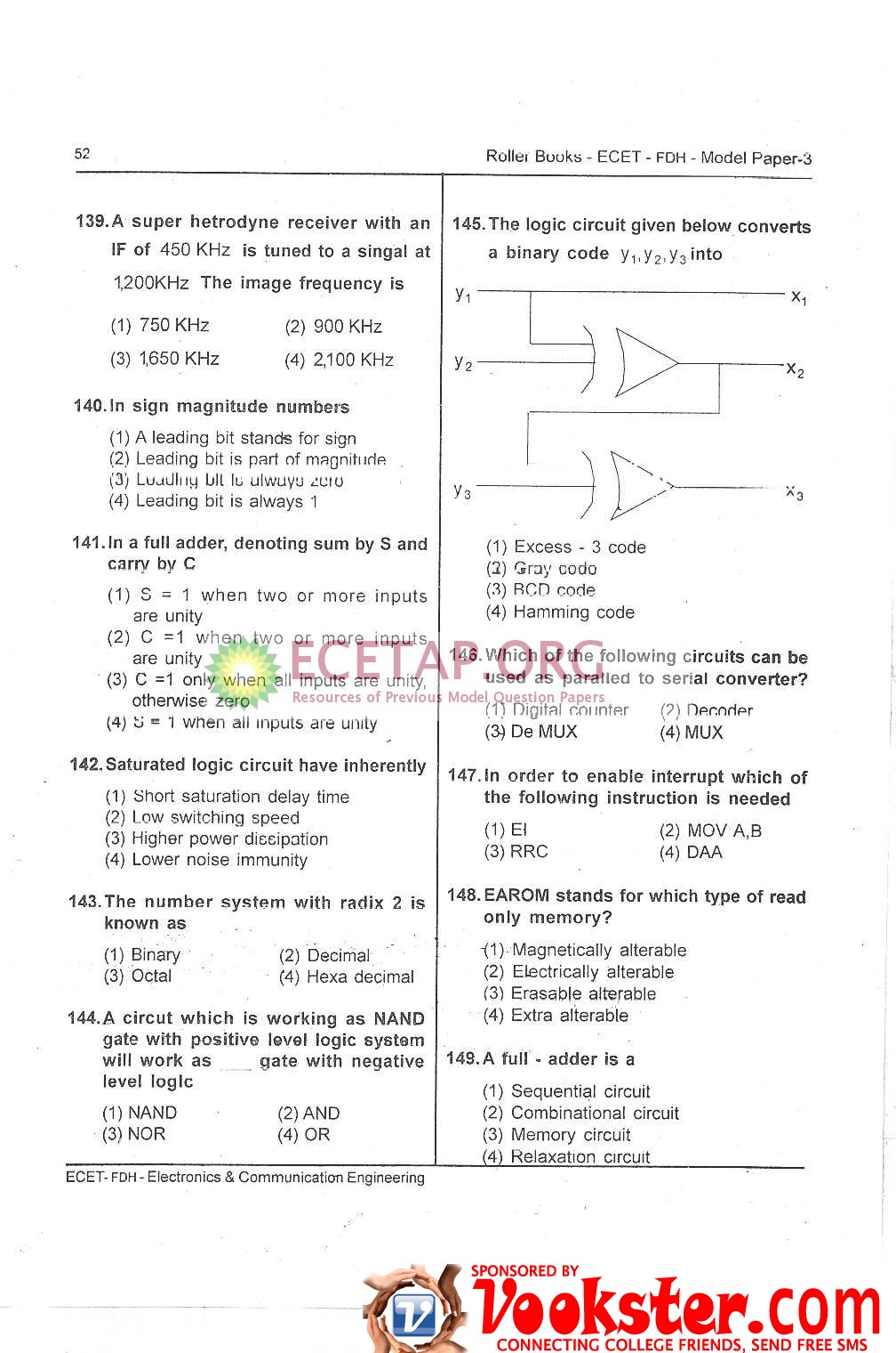 ECETAP - 2016, Previous, Model Papers, Question Papers EEE,ECE,SCE ...