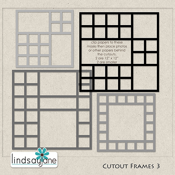 Lindsay Jane Designs: Cutout Frames 3 and 4