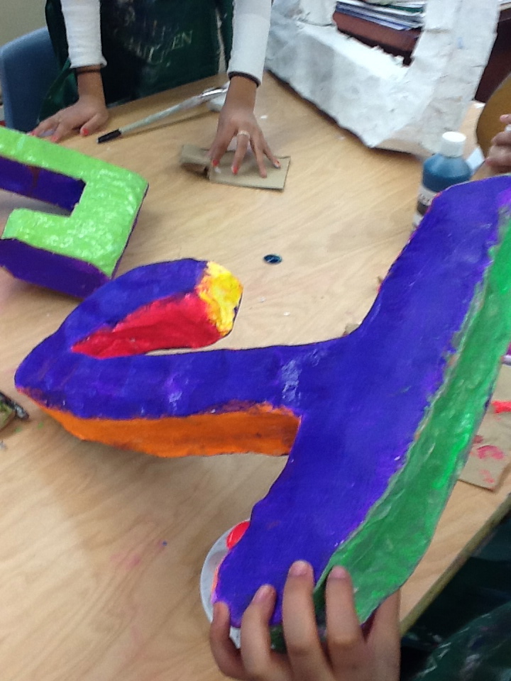 Mrs. Paul's Art Room: 3D Illuminated Letters Final Post