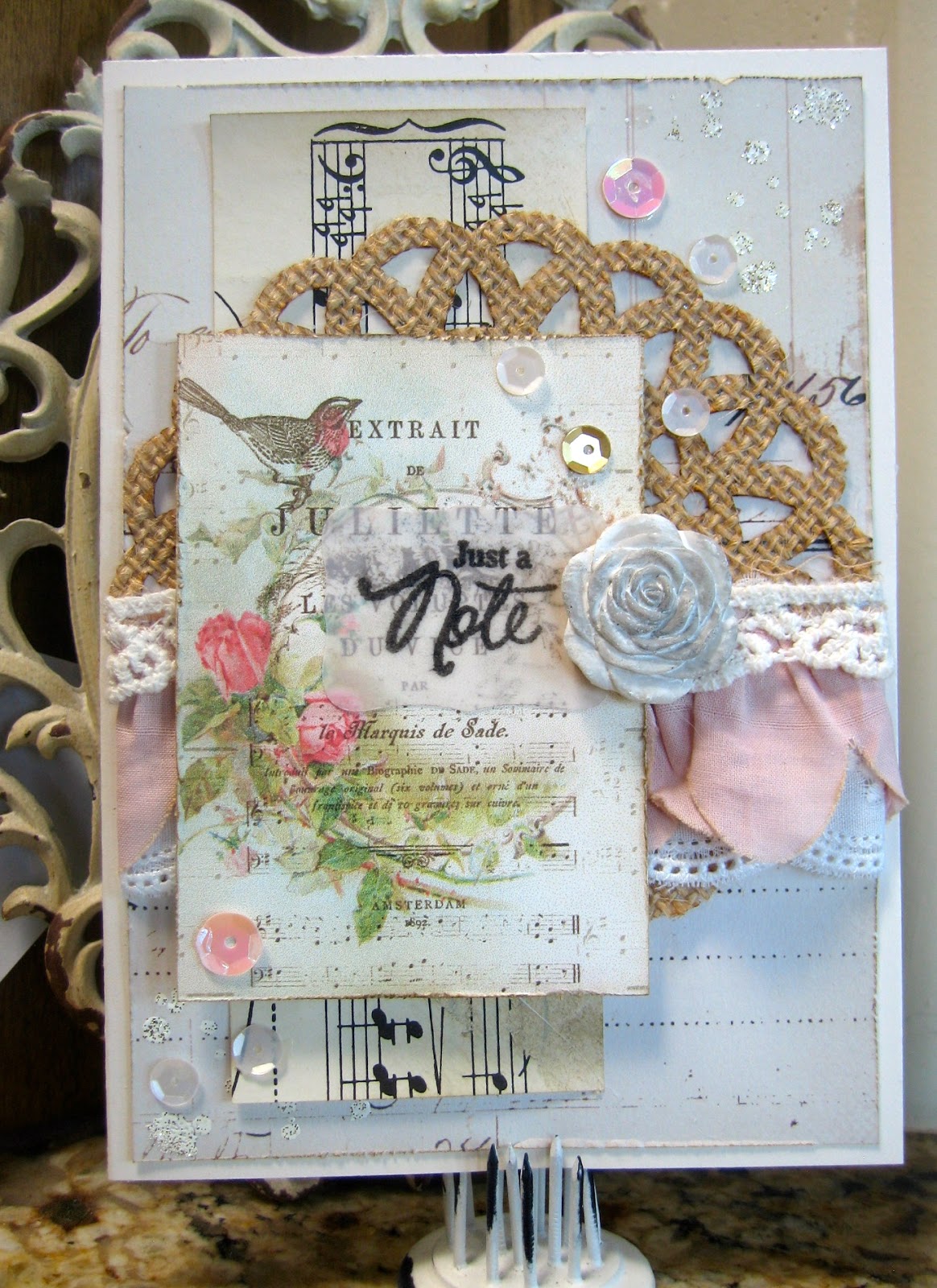 Designs by Sharon: Sweet Music Note; card