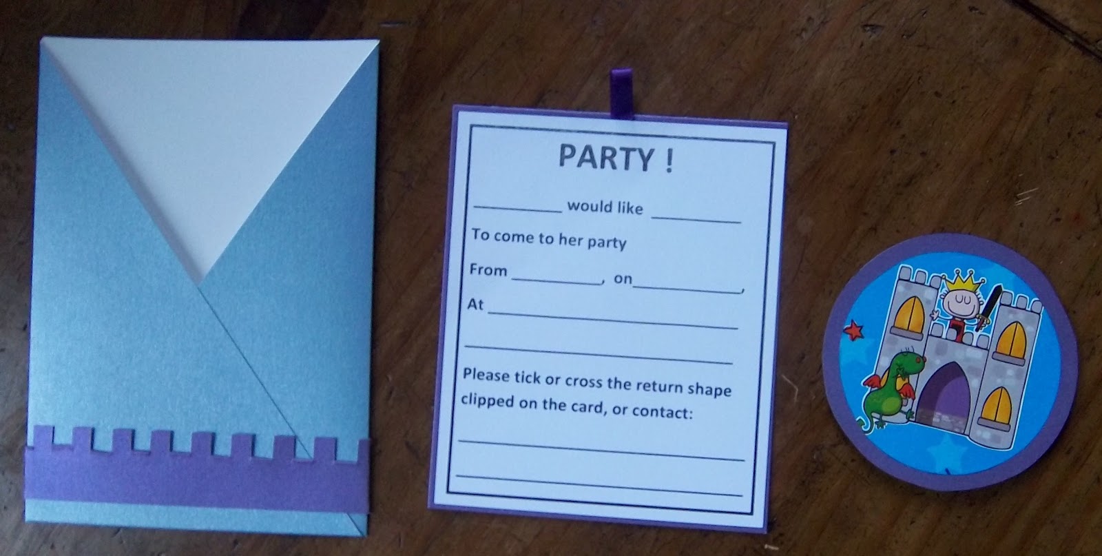 .K's crafty corner.: Party Crafts - Cards & Invites