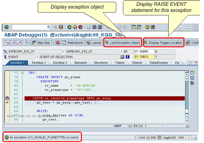 SapSystemsOfReza: TAW12 EXCEPTION HANDLING