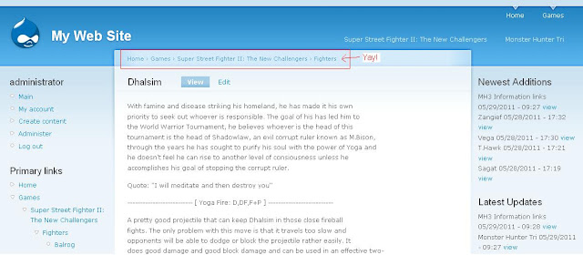 Drupal Bits: Menu Breadcrumbs