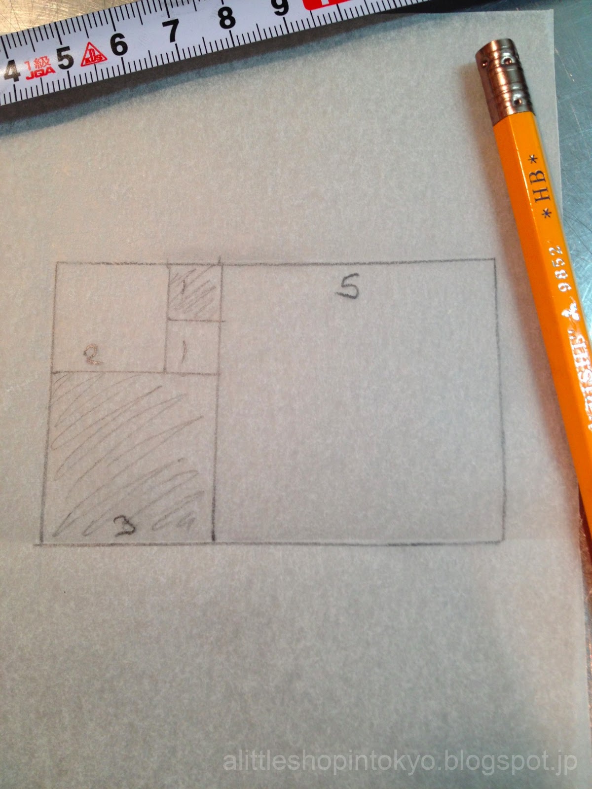 A little shop in Tokyo: Fibonacci cake, a golden ratio Battenberg ...