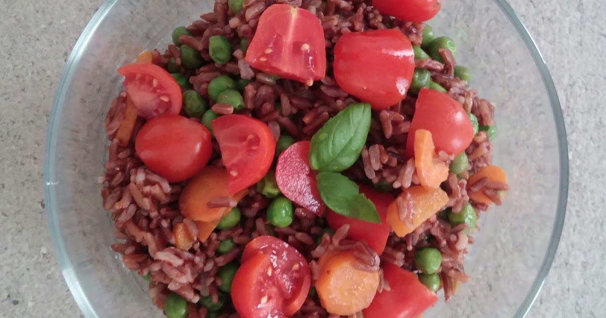 Ricette. Riso rosso con verdure