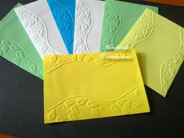 Felicitari handmade (realizate manual): Carton embosat