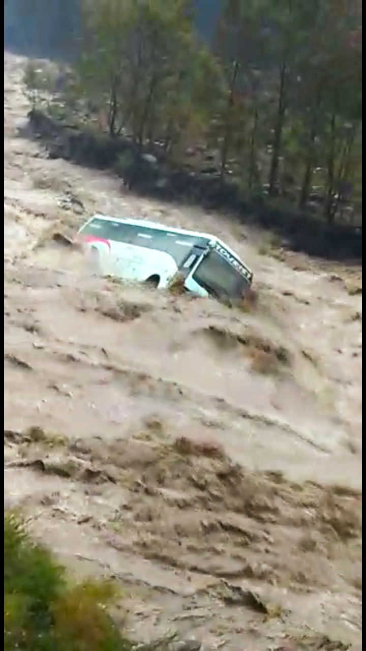 Kullu-Manali weather | Heavy Rain fall | Snow fall in Rohtang | Flood ...