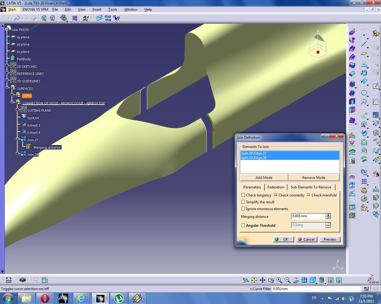 Scratchbuilding a 1/20 scale F1 replica: F1 car design in Catia V5 xii