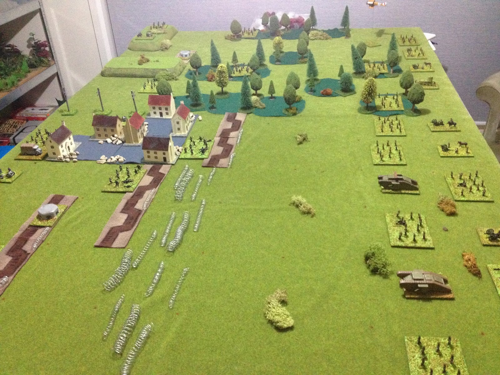 Grid based wargaming - but not always: Making some trenches for a WW1 game