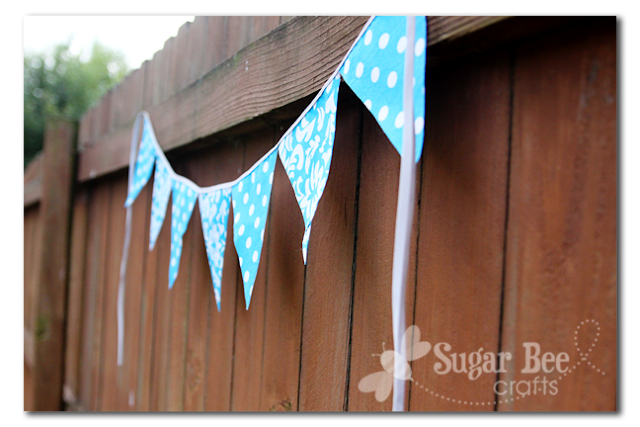 Fabric Pennant Banner Tutorial - Sugar Bee Crafts