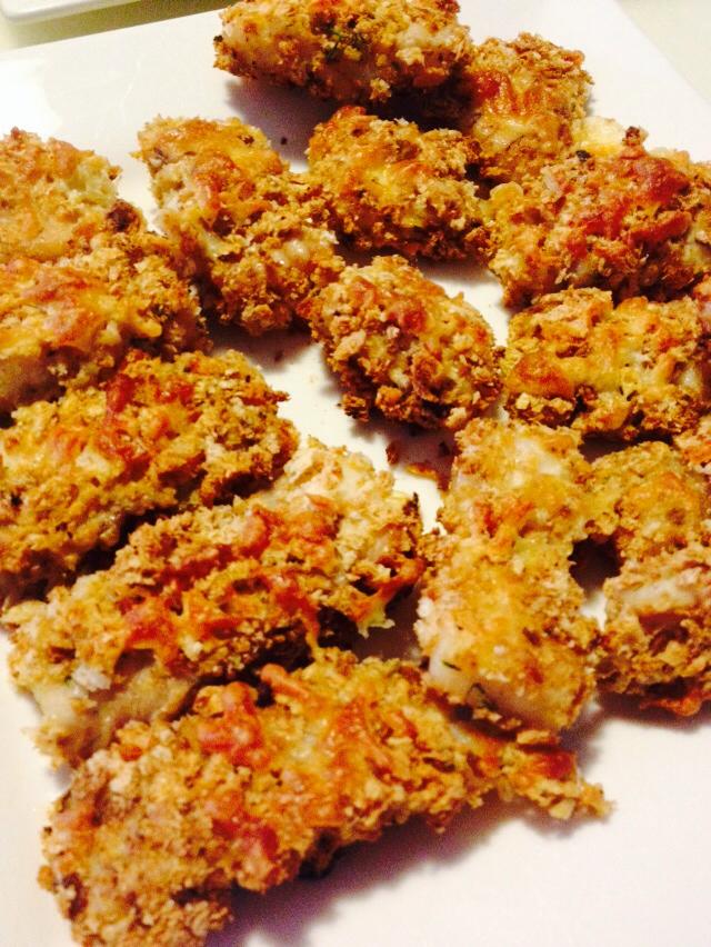 Cheesy baked fish nuggets by Healing Manna