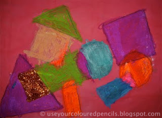 Use Your Coloured Pencils: Abstract Shape Drawings