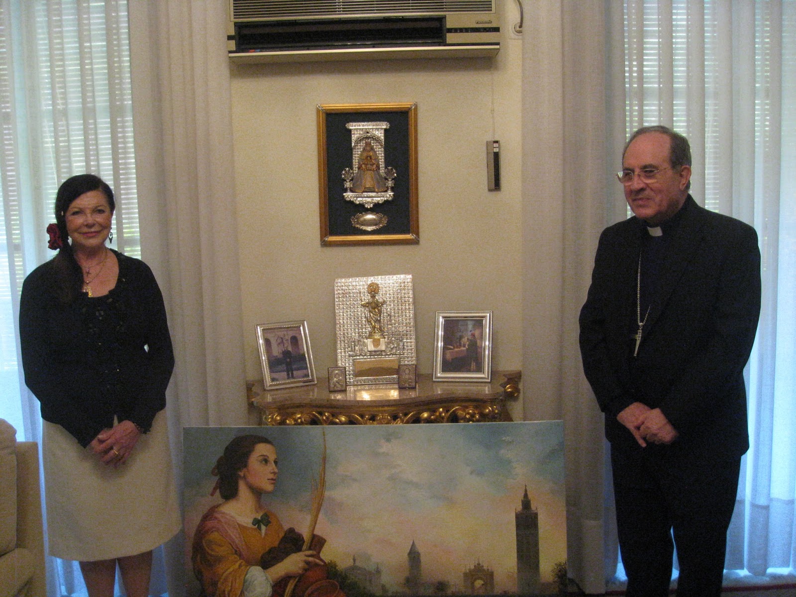 LA MIRADA ACTUAL: Trinidad Romero entrega el cuadro “Santa Justa y ...