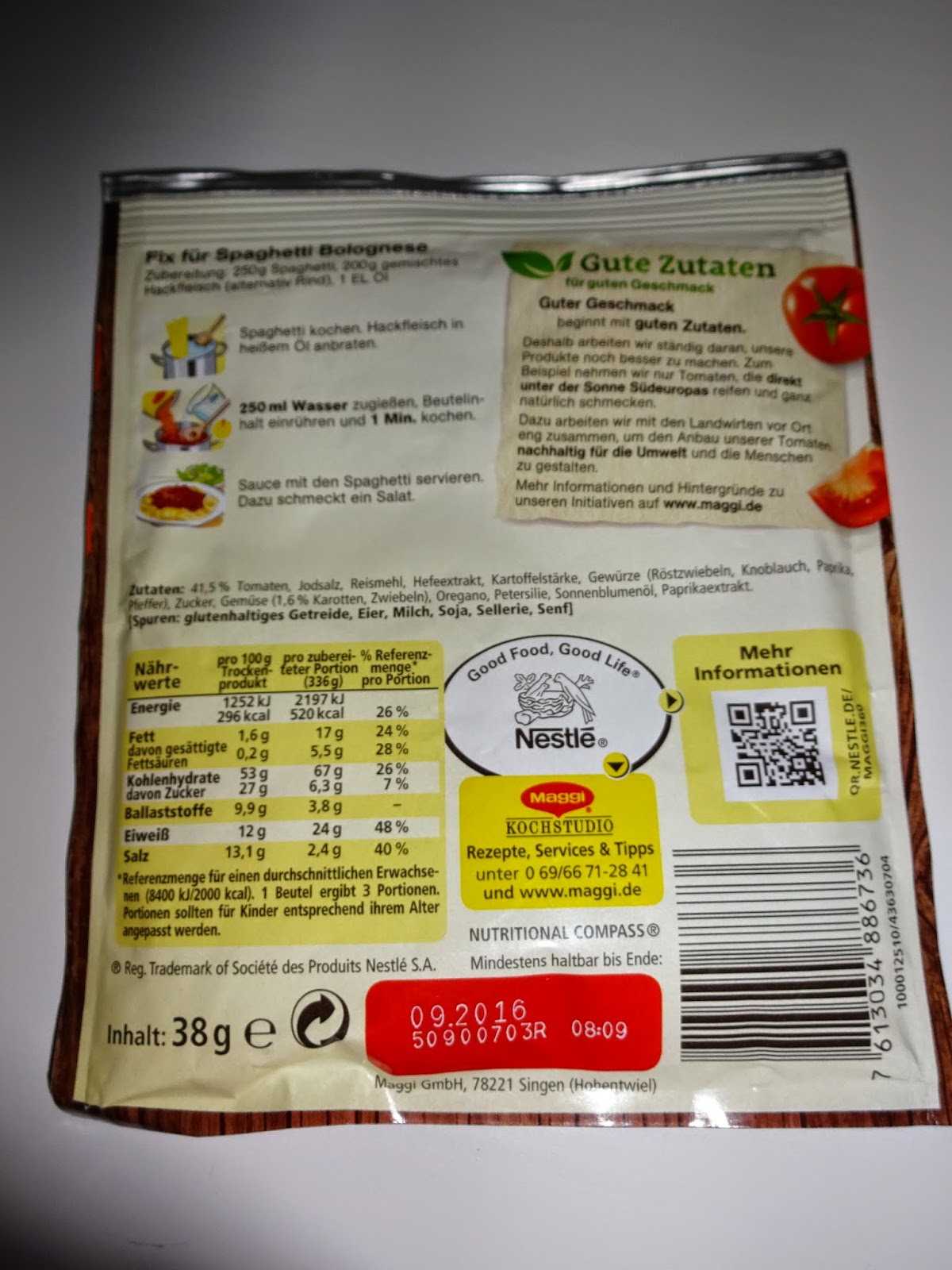 Was das Herz begehrt!: Maggi fix & frisch Spaghetti Bolognese