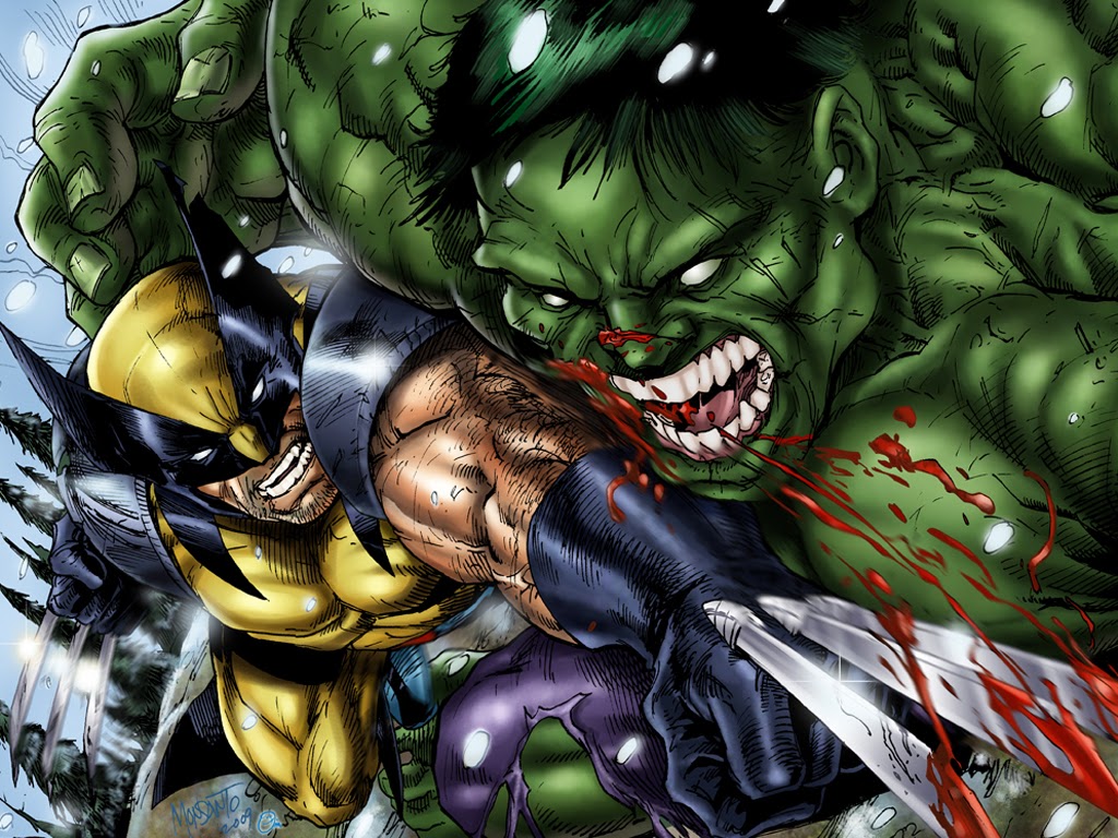 Excelsior!!! Hulk versus Wolverine. - MarvelNautas