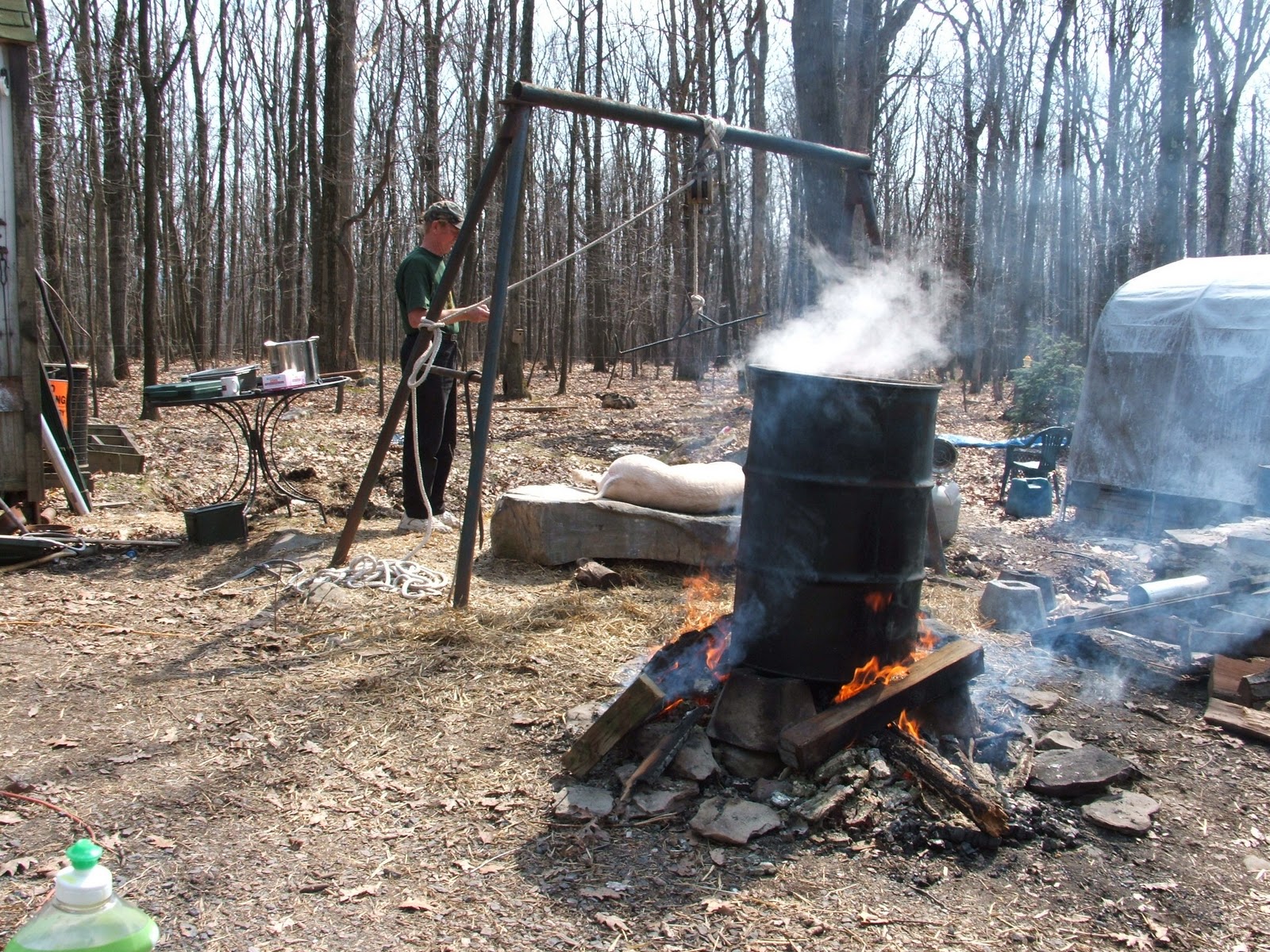 Stealth Farming: Hillbilly Ingenuity: Old Hog Processing Equipment