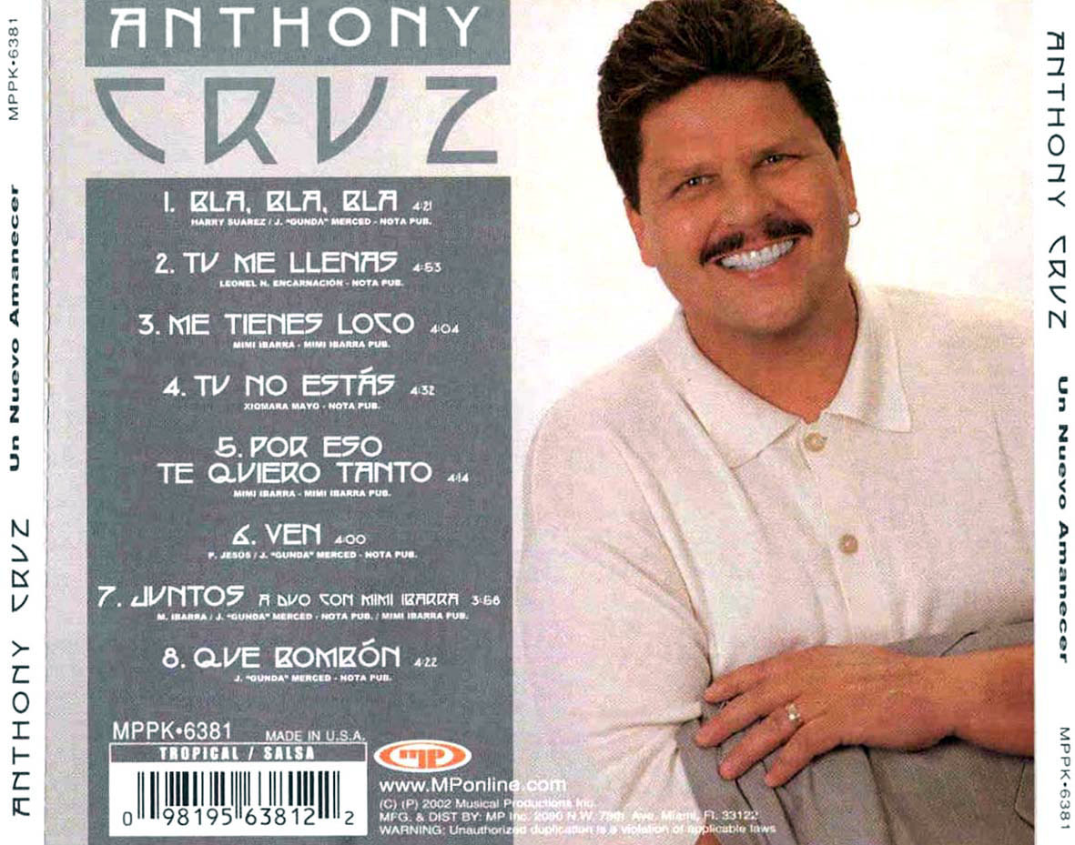salsa mortal de coleccion: Anthony Cruz 2002 - Un Nuevo Amanecer