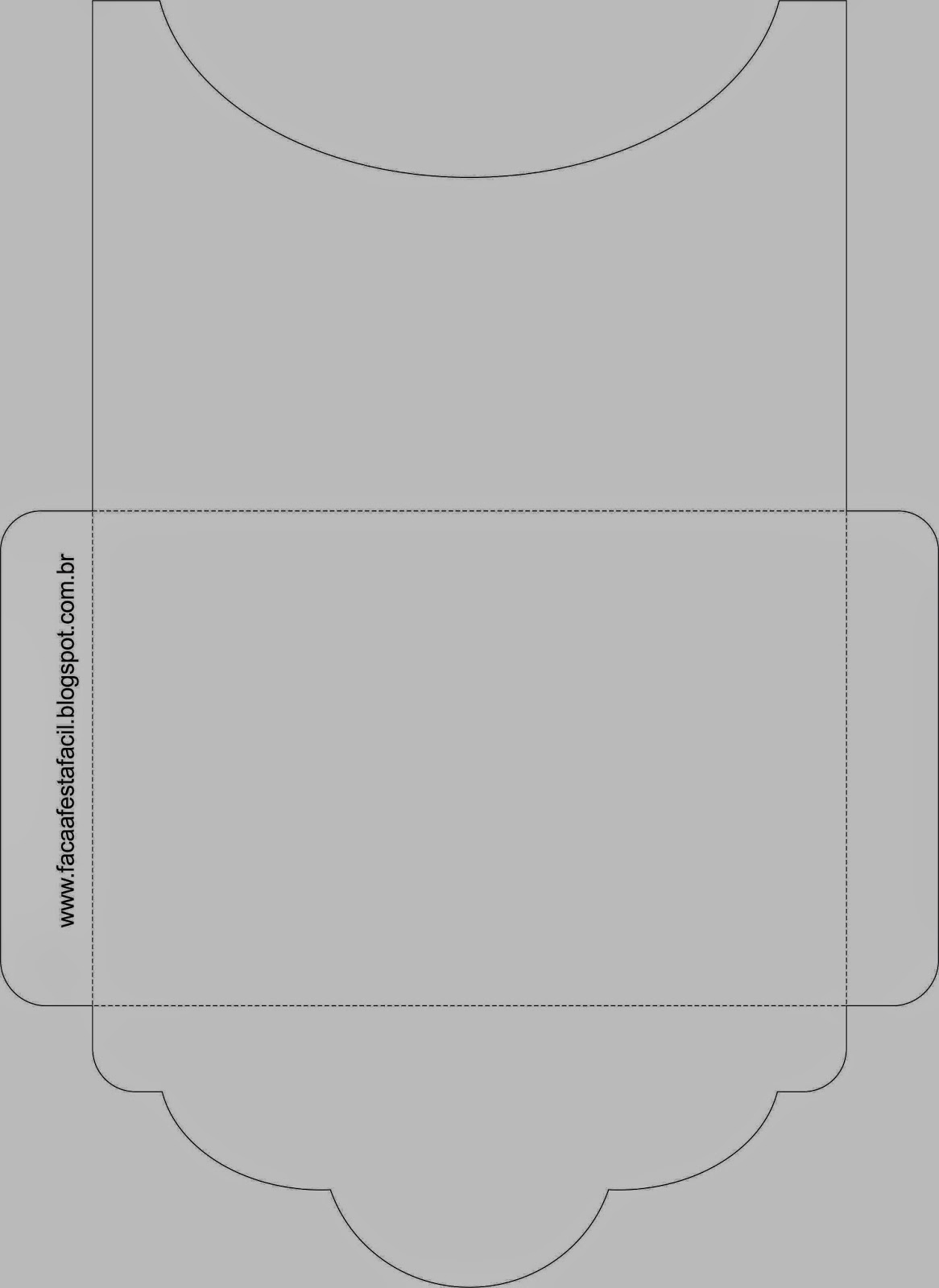 FAÇA A FESTA FÁCIL: MOLDE PARA ENVELOPE 10cm X 15cm