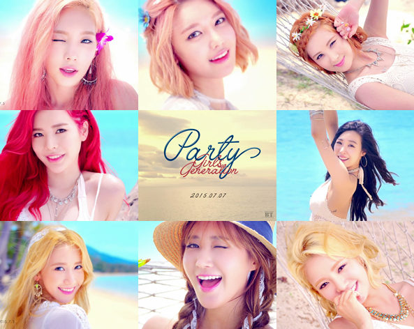 PINK LIGHT IN THE SKY: Lirik lagu SNSD Party