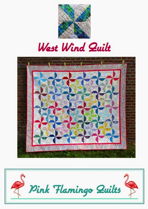 Pink Flamingo Quilts: West Wind Quilt: my first own Design