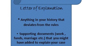 Our Canada Dock: Letter of explanation for Canadian immigration application