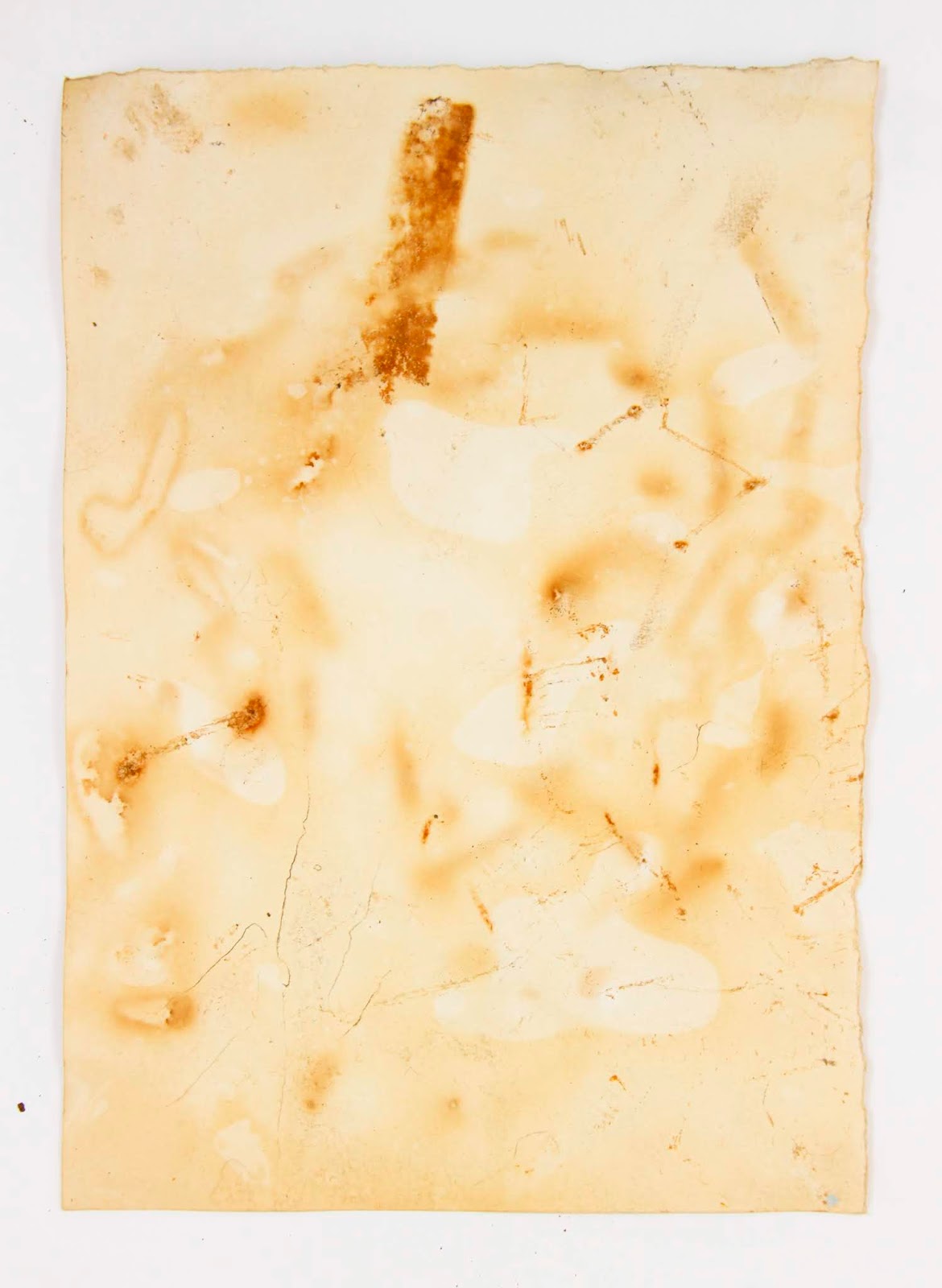 Rust Dyeing on Paper