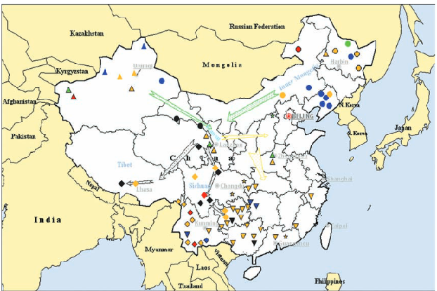 Migration history of the Chinese population | Tai family tree太姓氏/大祚榮氏家族 ...