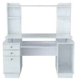 White Desk: White Desk With Hutch