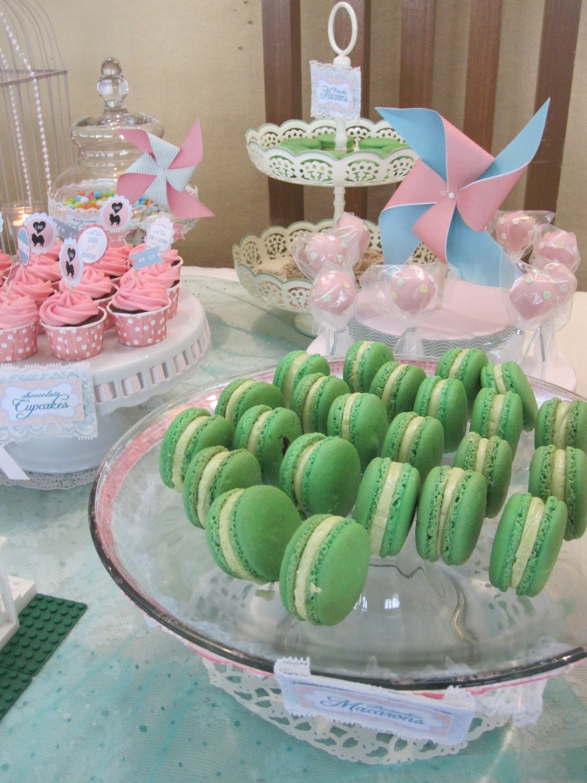 A Reception to Remember: Mint green and Peach Dessert Buffet