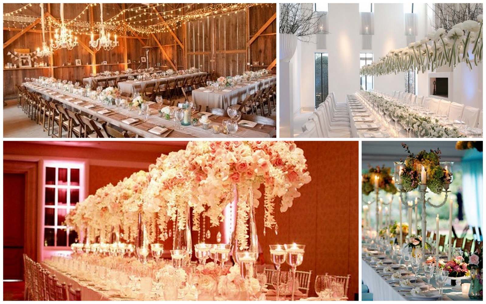 Crowning Celebrations: Crowning Inspiration: Long Wedding Tables