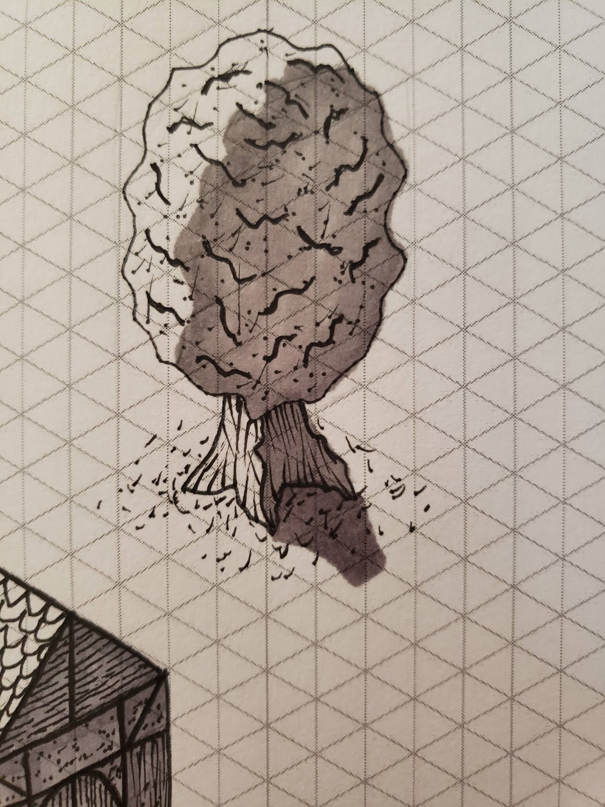 How to Draw an Isometric Forest